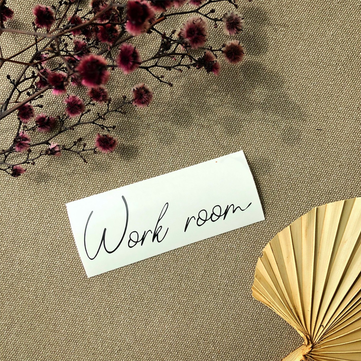 Work room sticker 【font 2】 | yume sign