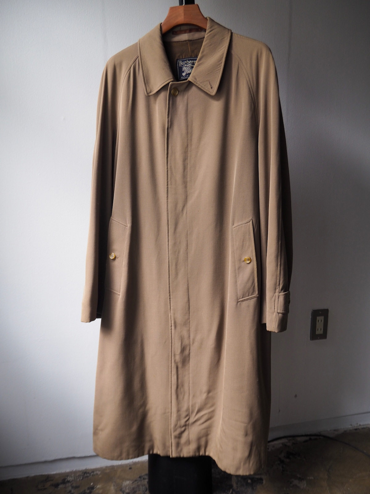 1980s Burberrys "BURELLA" coating Balmacaan Coat | 'bout