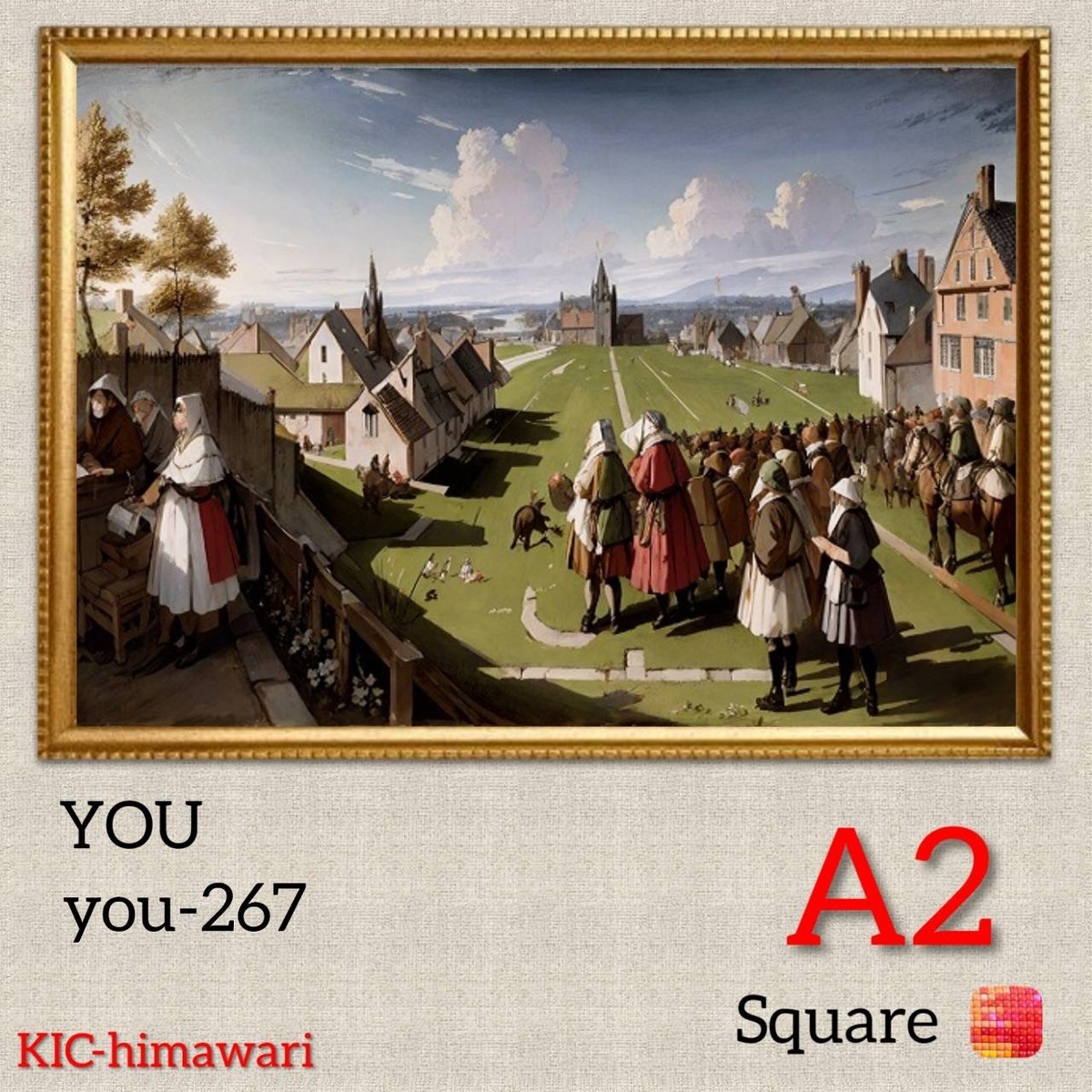 A2サイズ 四角ビーズ【you-267】ダイヤモンドアート | KIC-himawariダイヤモンドアート専門店