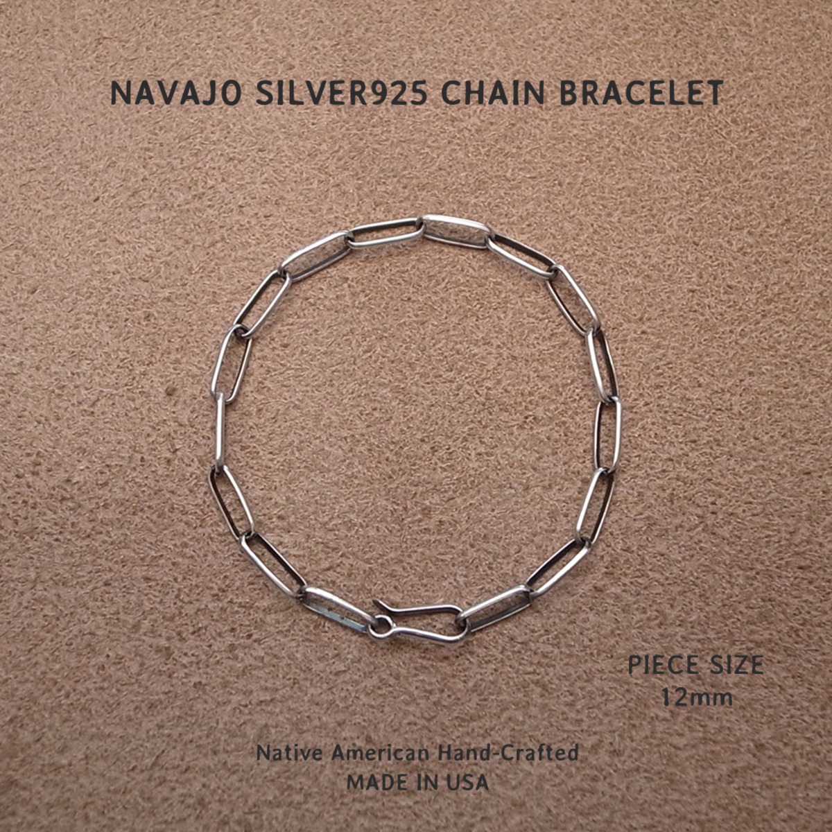 12mm-NAVAJO SILVER CHAIN BRACELET / ナバホシルバーチェーン ブレスレット | ROSETTAPRAYER