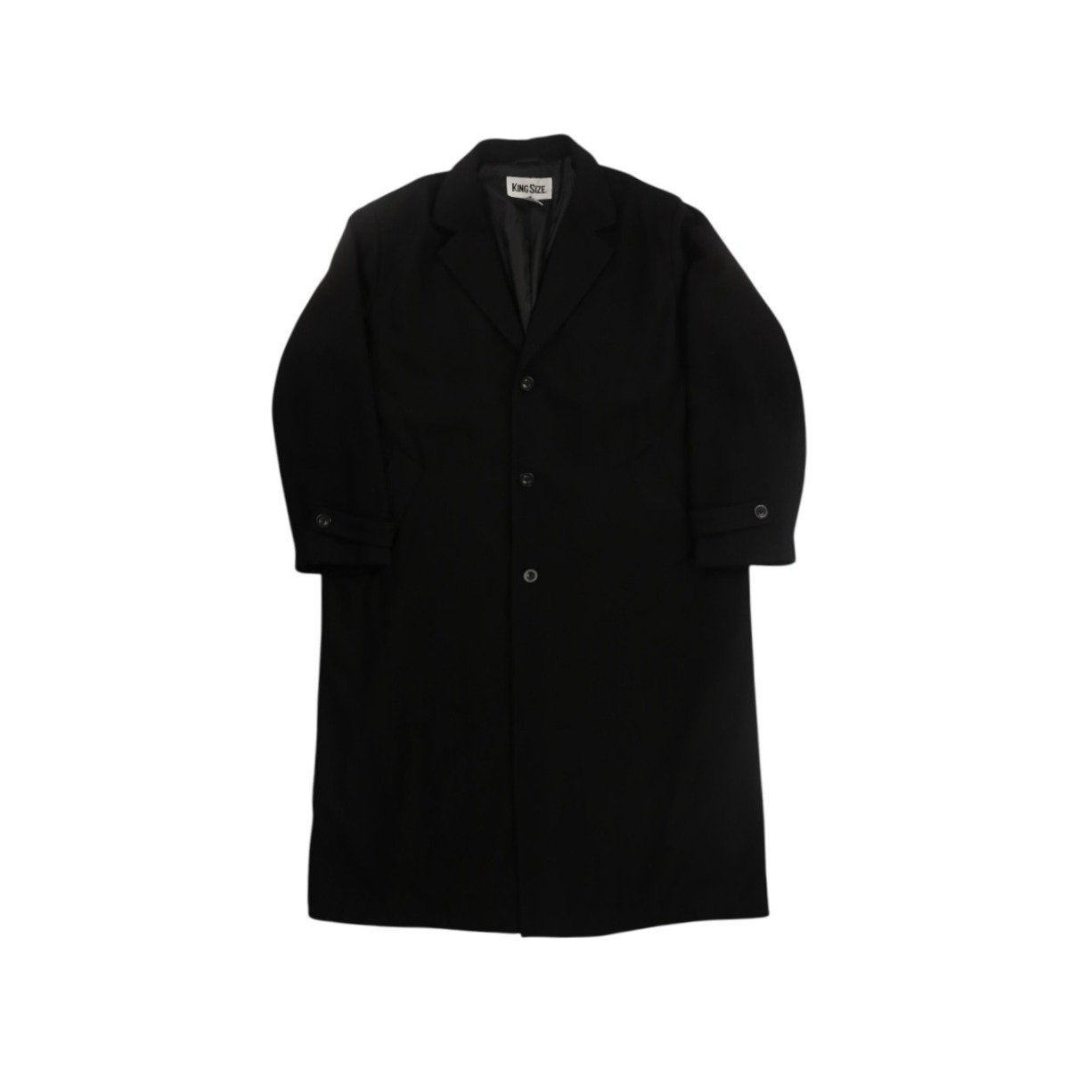1990’s KING SIZE 2XL BIG single 3-B wool long chester coat【OTTK-4687】 | cv