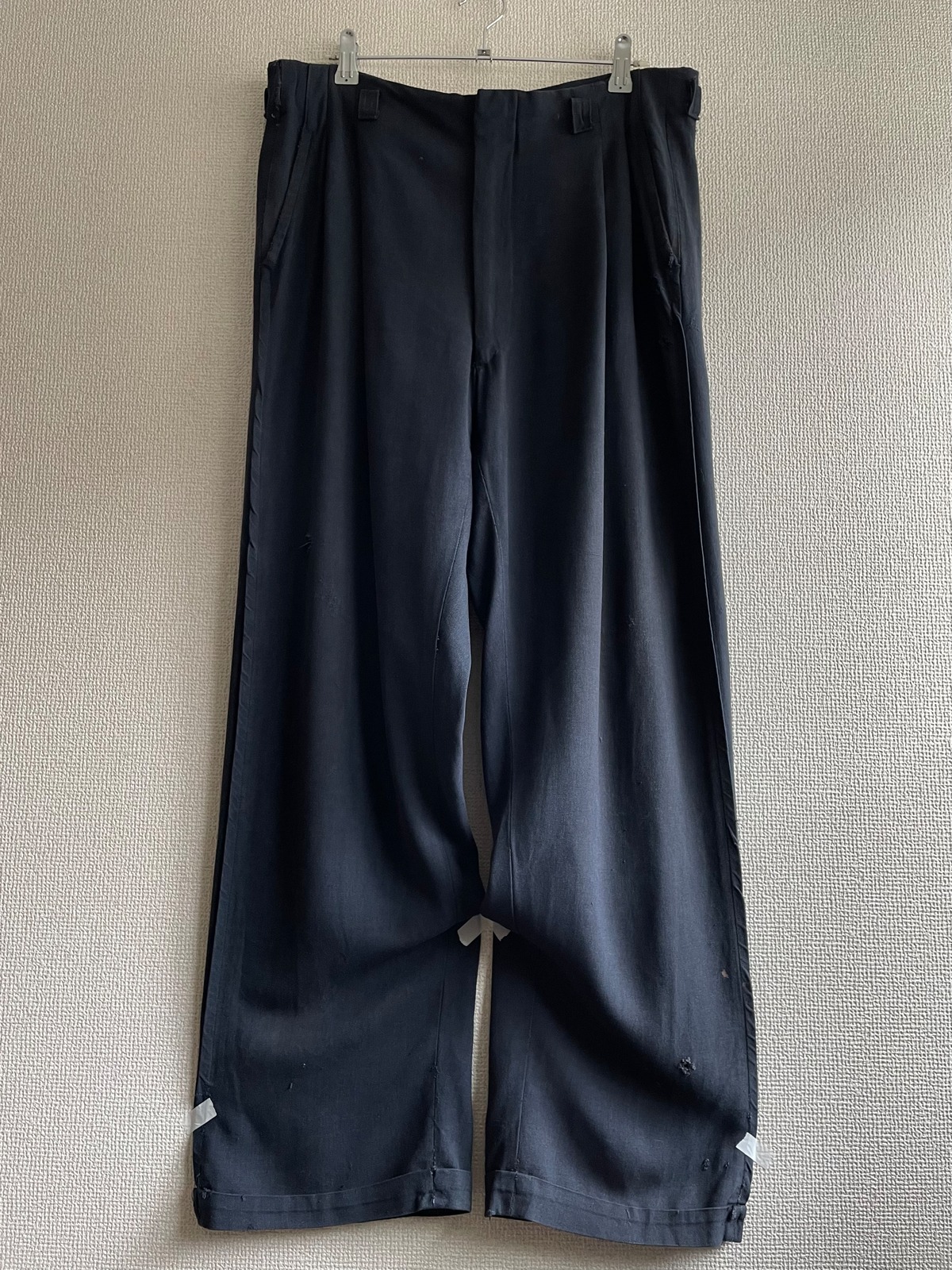 1950s rayon gabardine slacks "BLACK" | coopers