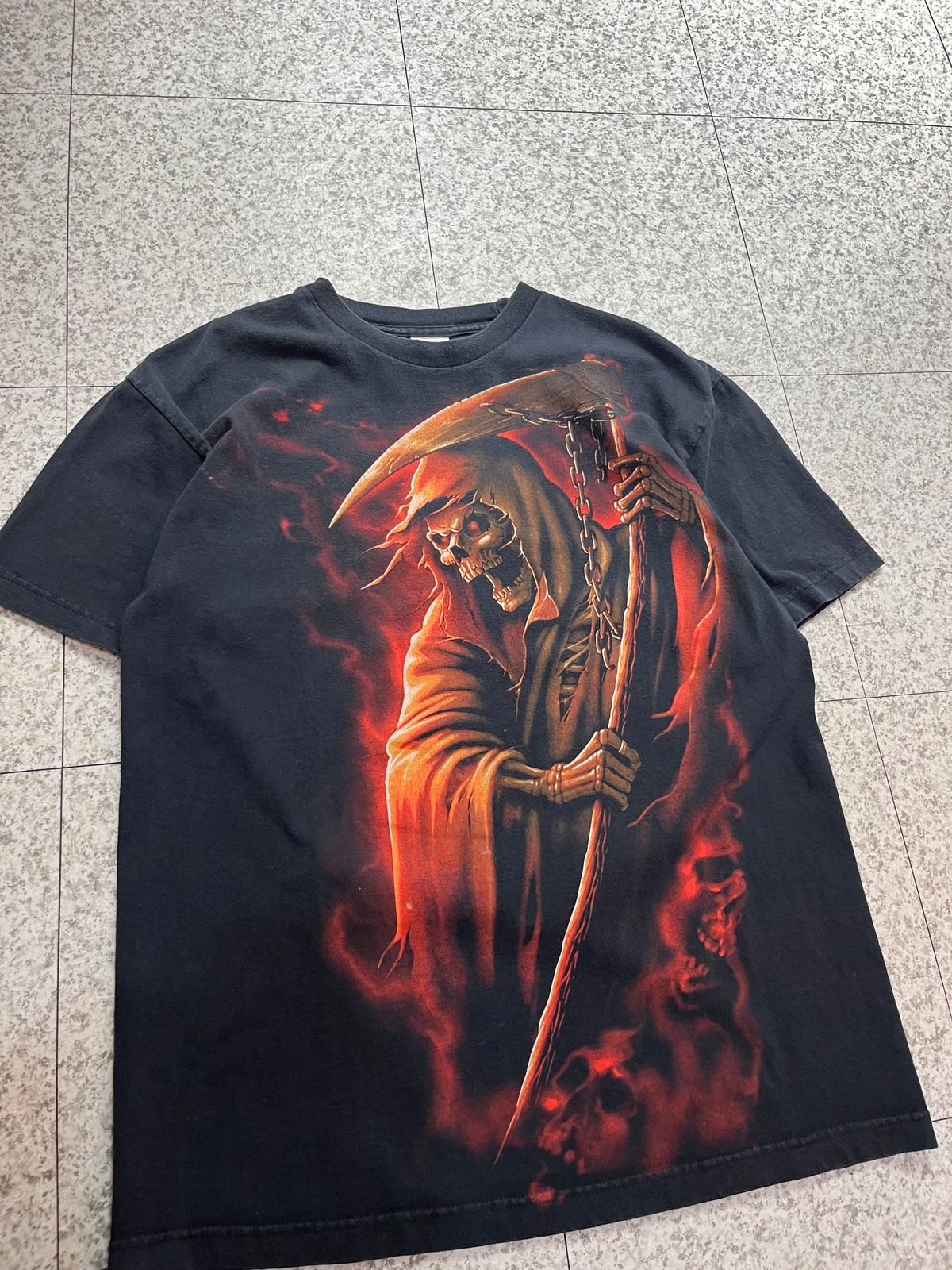 00s.ALSTYLE RED skull S/S tee | 古着屋 ANSWER