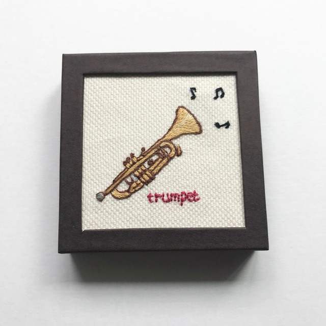 刺繍パネル☆Musical Instruments -Trumpet- | TREASURE BOX