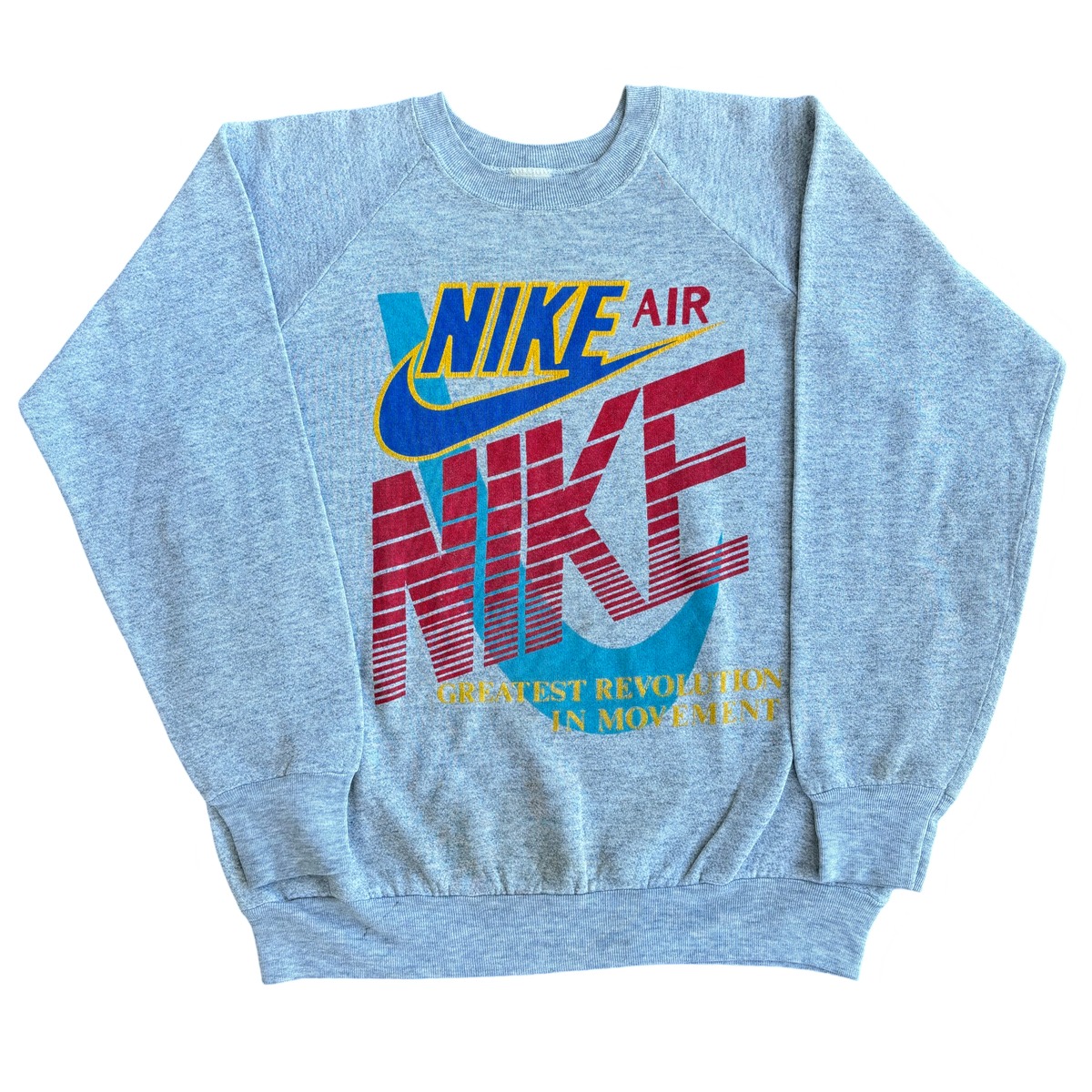 【L】90s”FRUIT OF THE LOOM” bootleg NIKE print sweat/ブートナイキプリントスウェット | blues