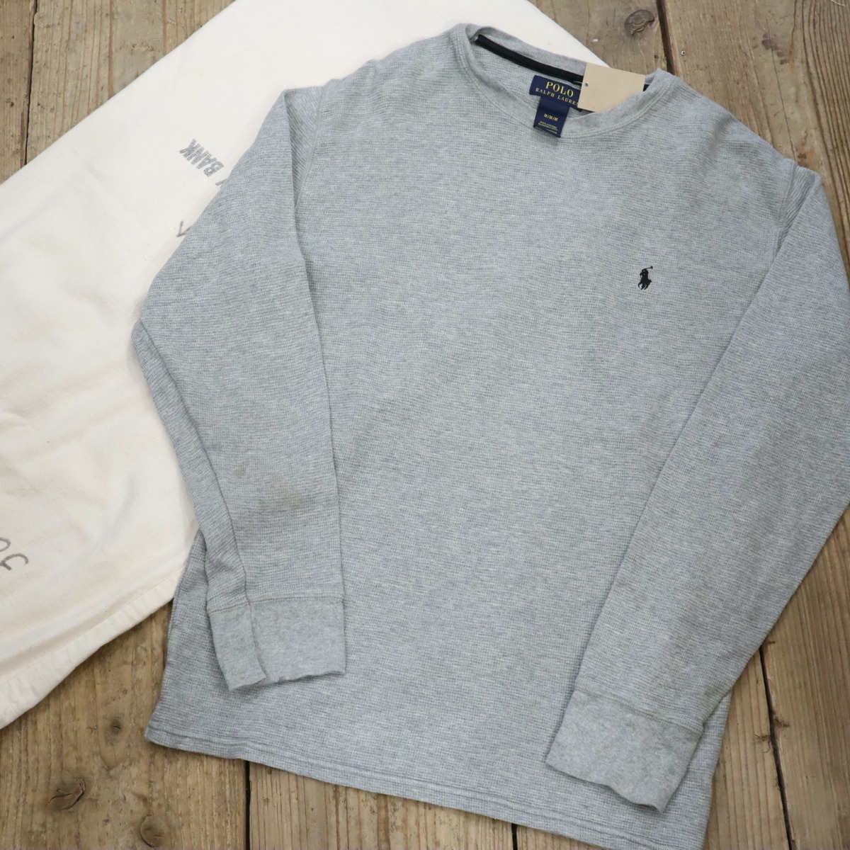 Ralph Lauren gray plain thermal tops [k-5754] | Fizzvintage