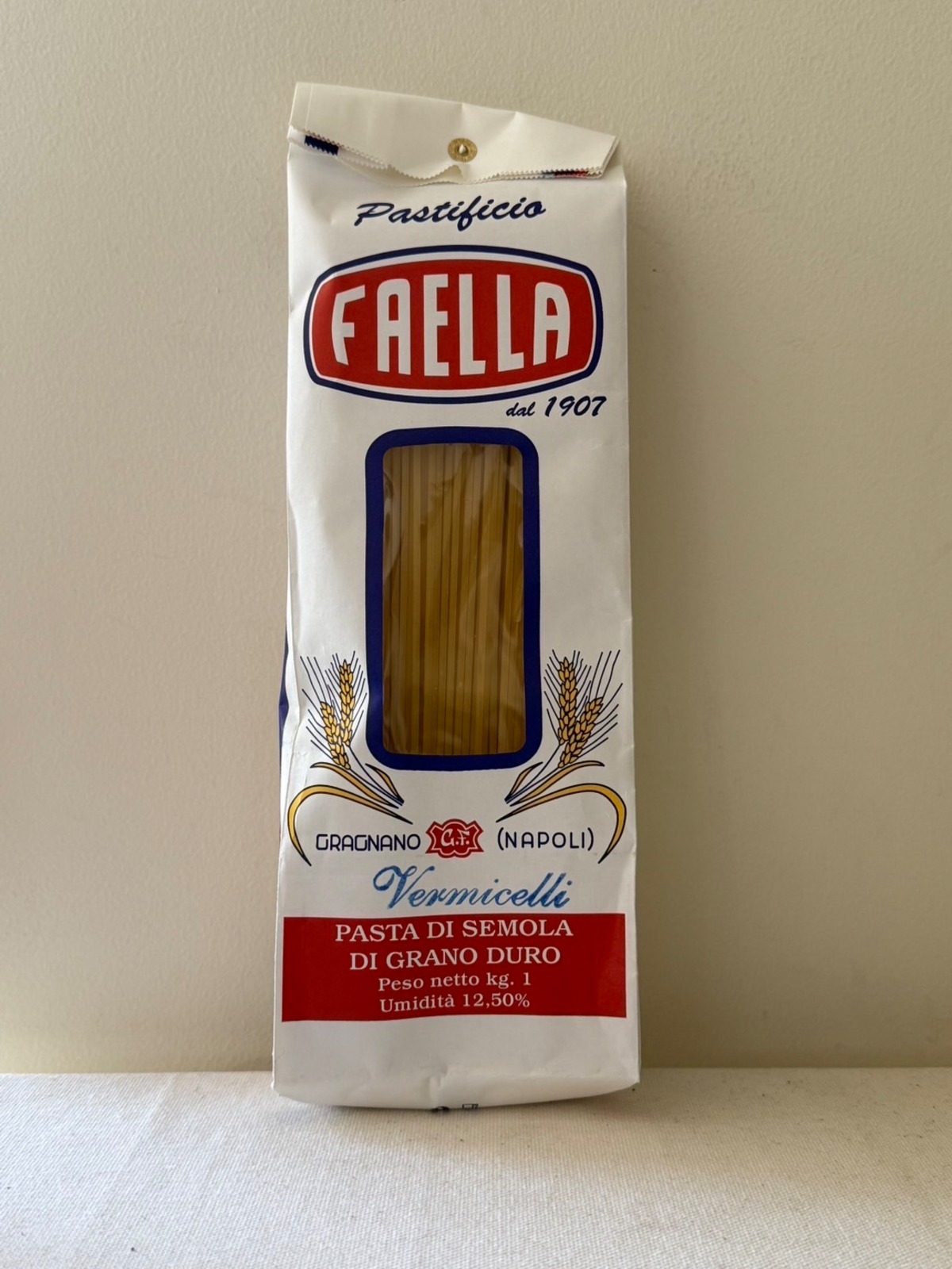 FAELLA パスタ Vermicelli / ベルミチェッリ 1kg | VETTA