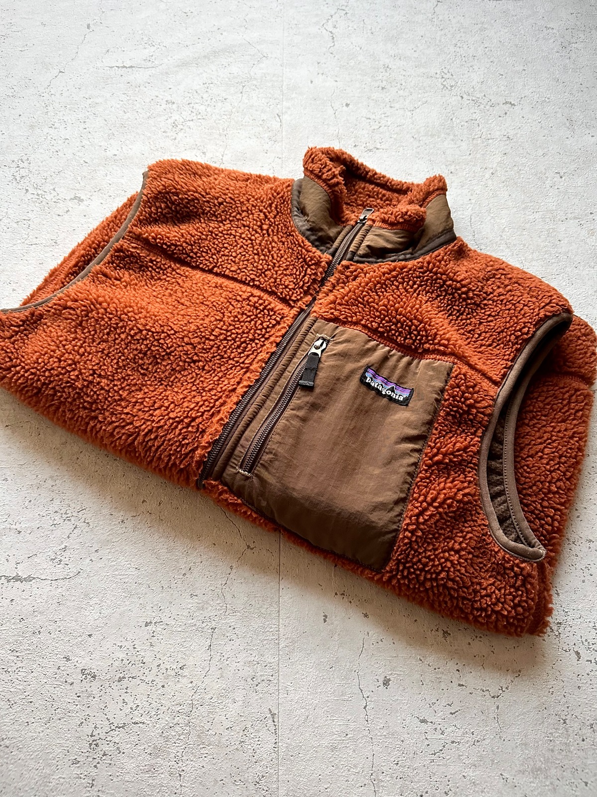 PATAGONIA CLASSIC RETRO-X VEST BROWN F8 OLD ORIGINAL パタゴニア レトロX ベスト パイル ...