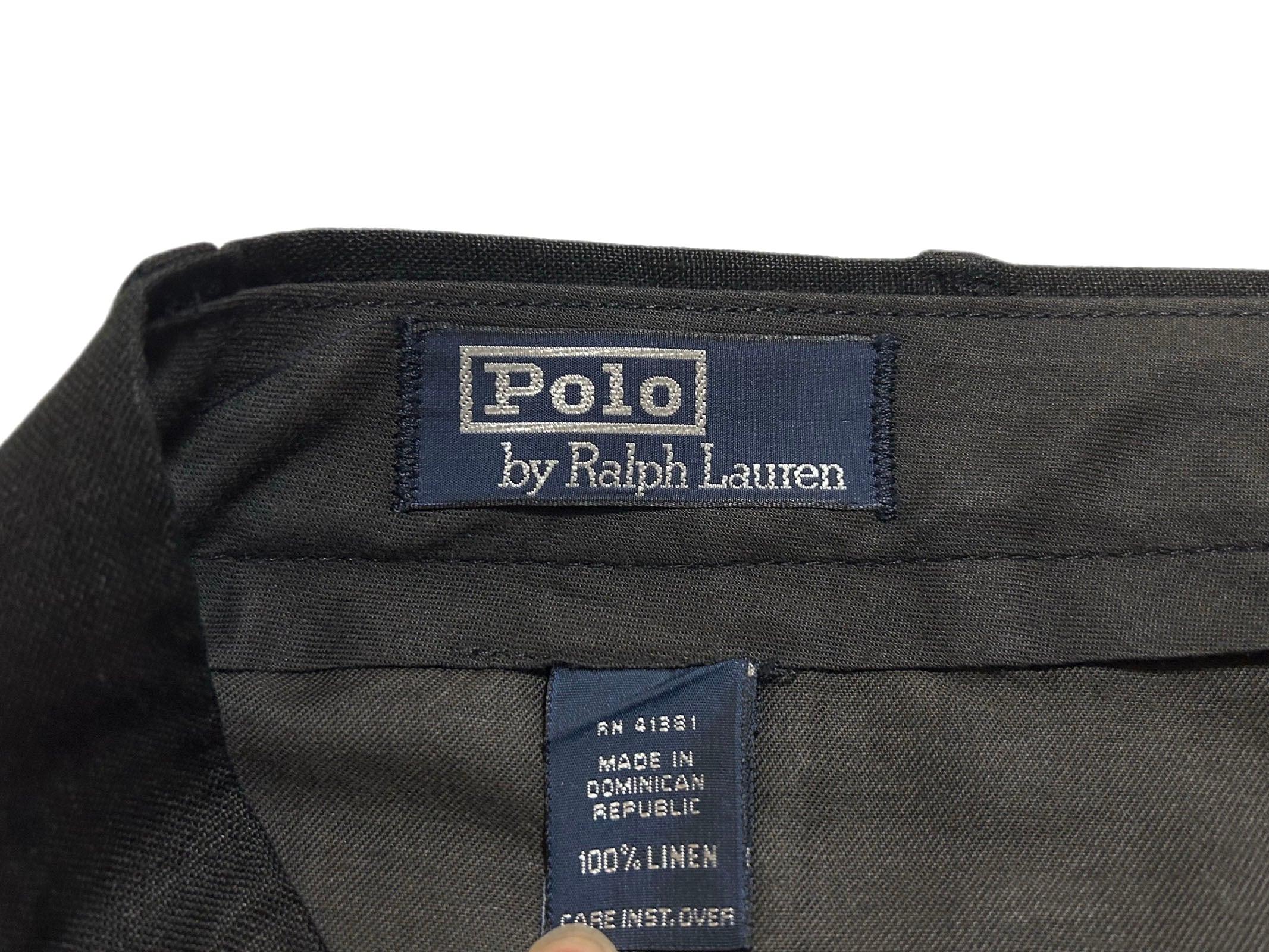 90s POLO RALPH LAUREN インタックプリーツ リネンパンツ 90s POLO RALPH LAUREN インタックプリーツ リネンパンツ