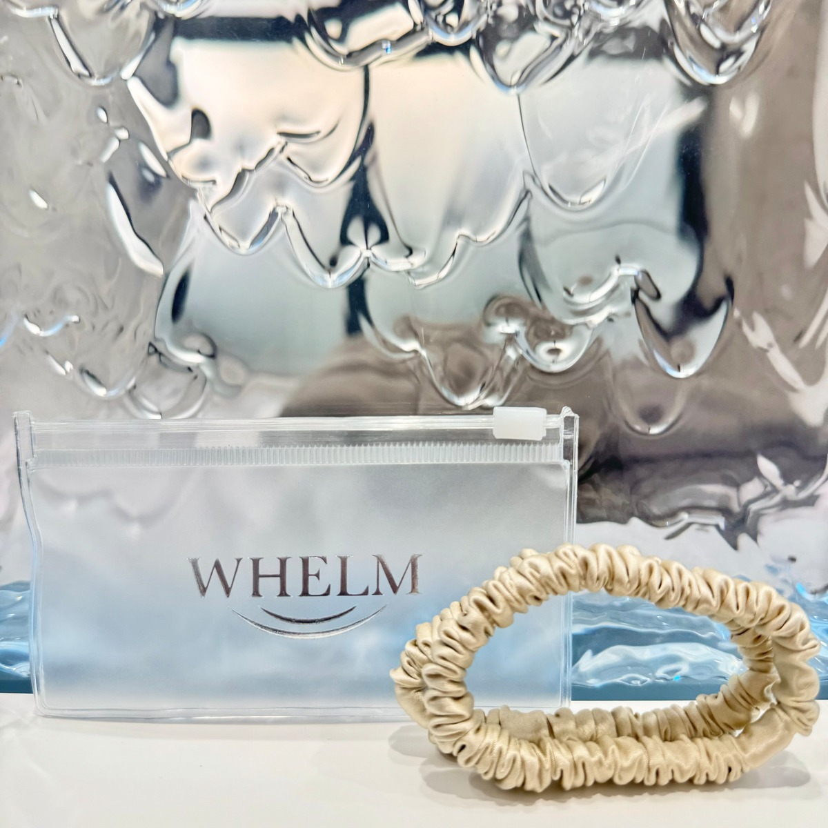 WHELM最高級シルクシュシュ シャンパンゴールド | WHELM