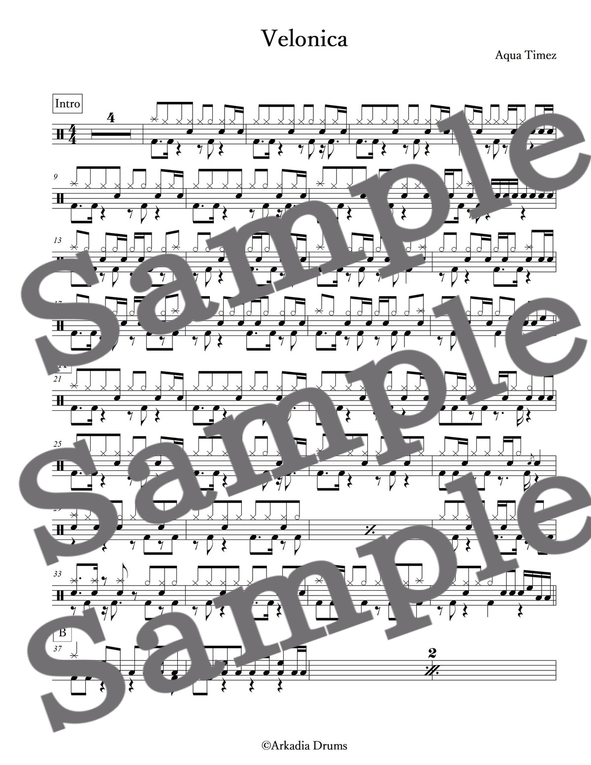 Velonica（Aqua Timez） | Arkadia Drums