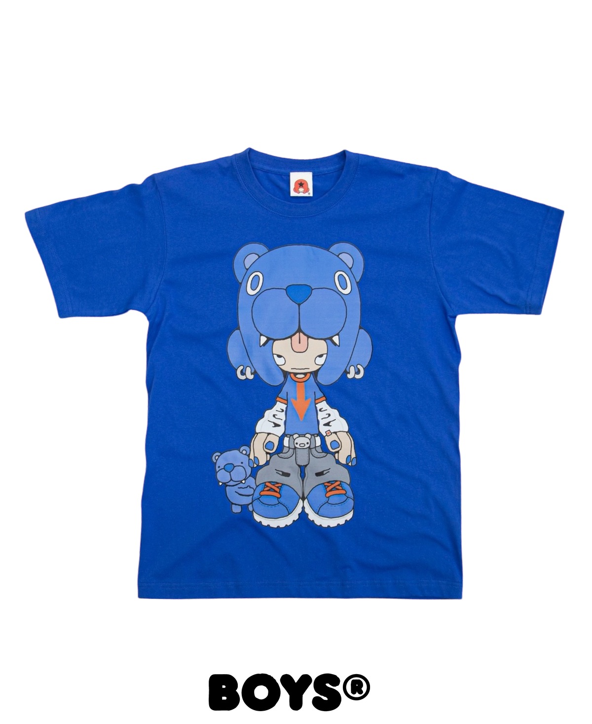 KUMA BOYS T-shirt BLUE | YAMEPI©︎ SHOP