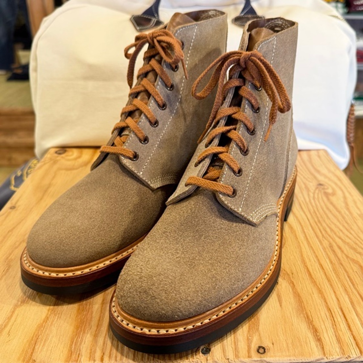 JOHN LOFGREN BOOTMAKER “M-43 SERVICE SHOES” HORWEEN LEATHER CXL NATURAL ...
