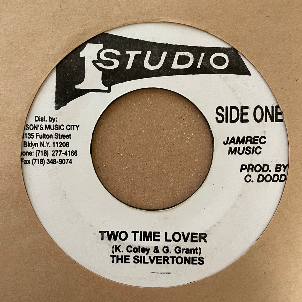 The Silvertones - Two Time Lover【7-21281】 | Jamaican Soul