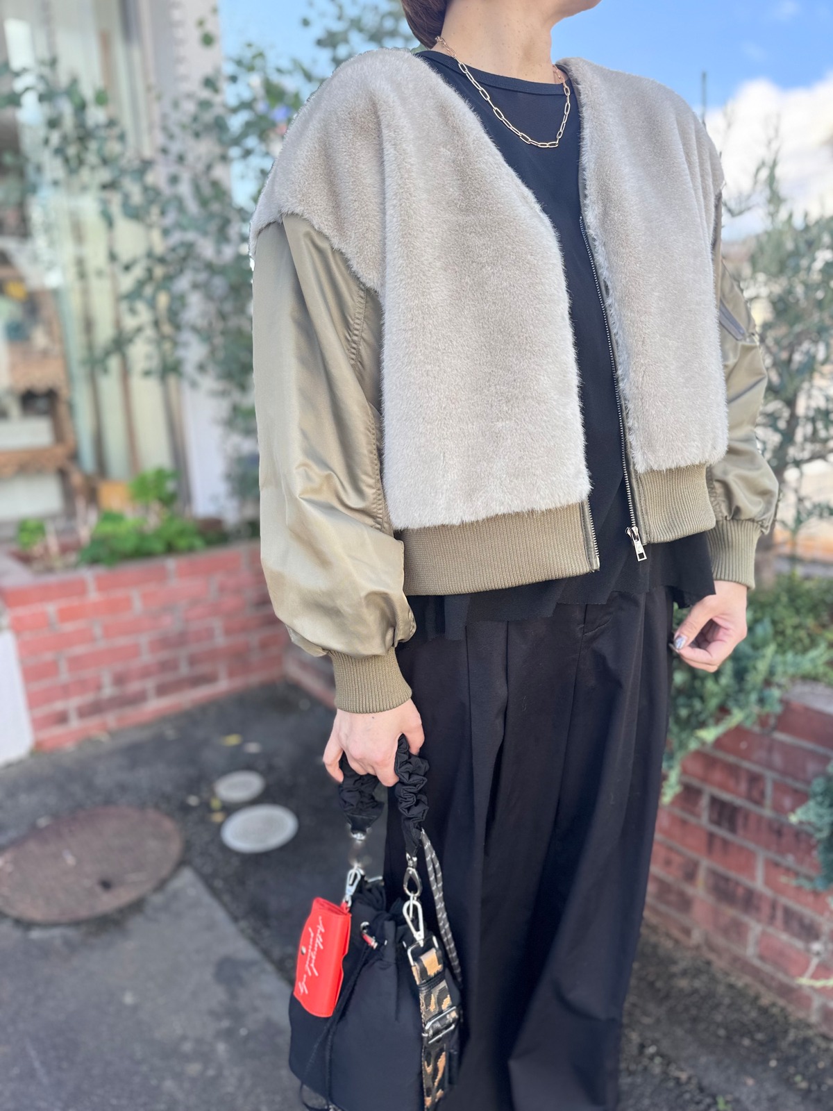 【RISLEY】リズレー Vネックファーブルゾン | fpserizawa