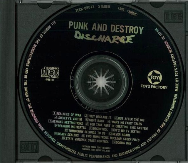 Discharge/PUNK AND DESTROY | RECORD SHOP CONQUEST/レコードショップコンクエスト