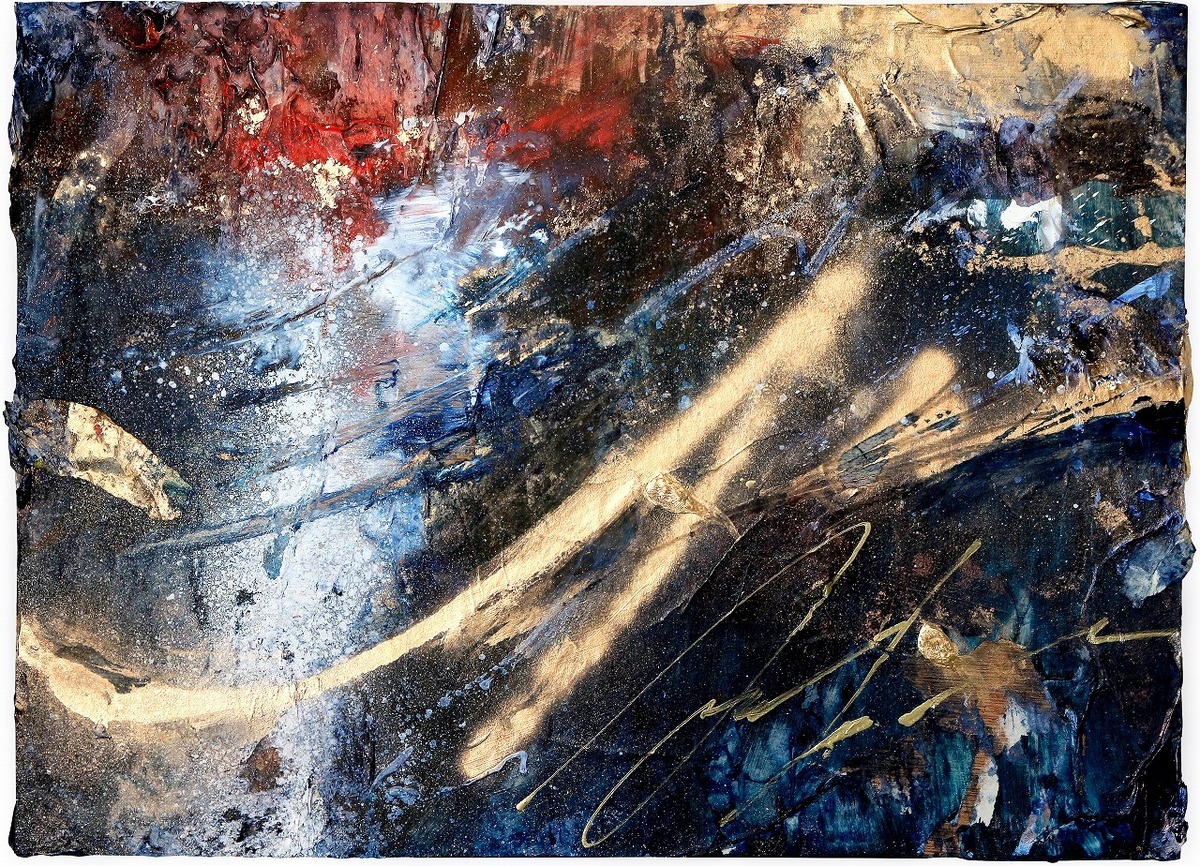 Gold ripple | Gallery Enatsu 江夏画廊 | ハートウォーミングな絵画と版画の販売・レンタル