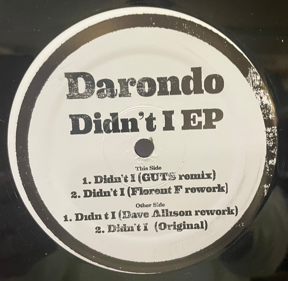Darondo "Didn't I EP" 12" | EAD RECORD