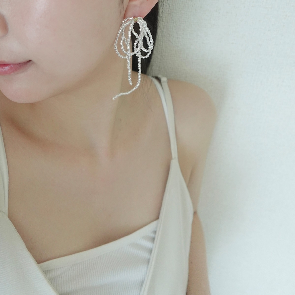 Beaded ribbon pierce | ittoo