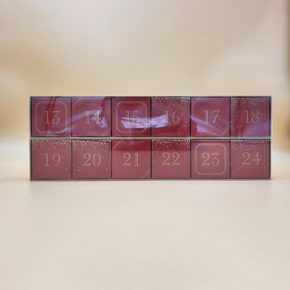 【100個セット（業販）】12小箱/一体型/透明蓋付き アドベントカレンダー/カウントダウンカレンダー（業販向けロット販売） | KITTE&HATTE