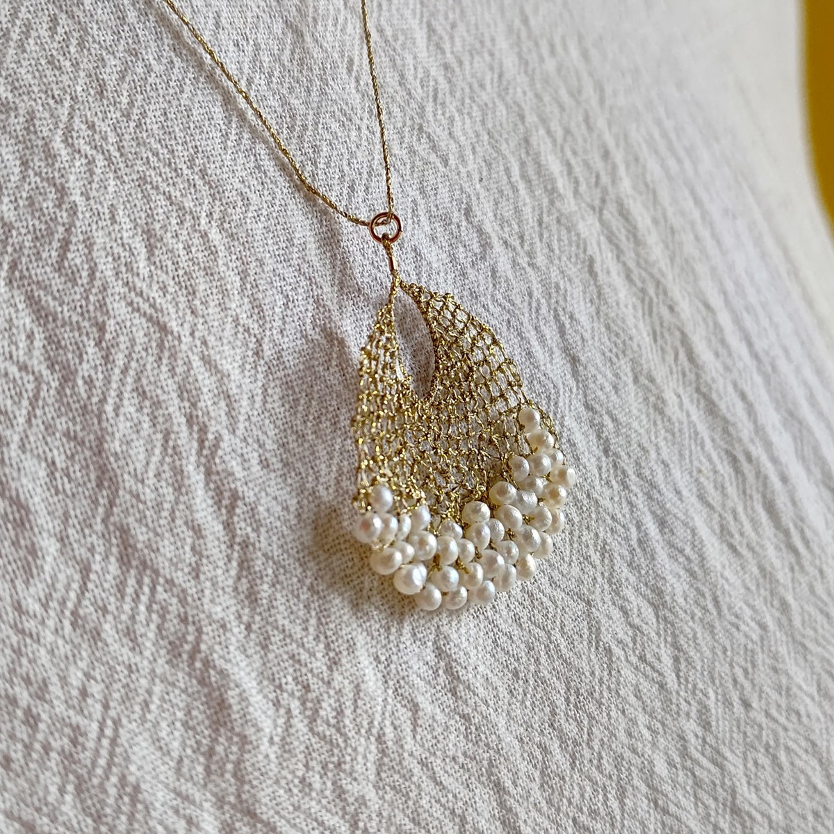 joia - pearl lace necklace | SECCHU ARTS ＆ CRAFTS