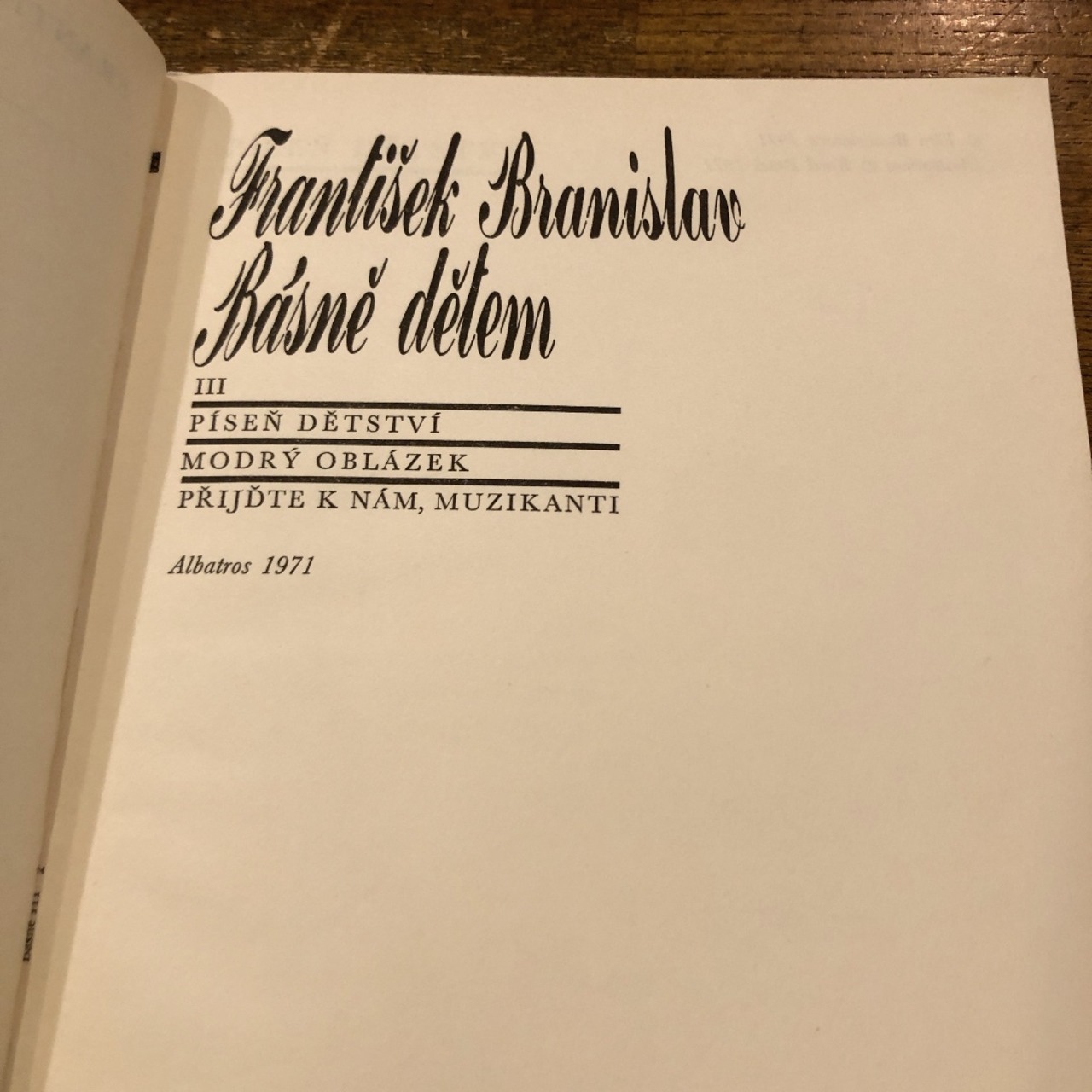 BASNE DETEM Ⅲ / Frantisek Branislav, Karel Benes | 百年