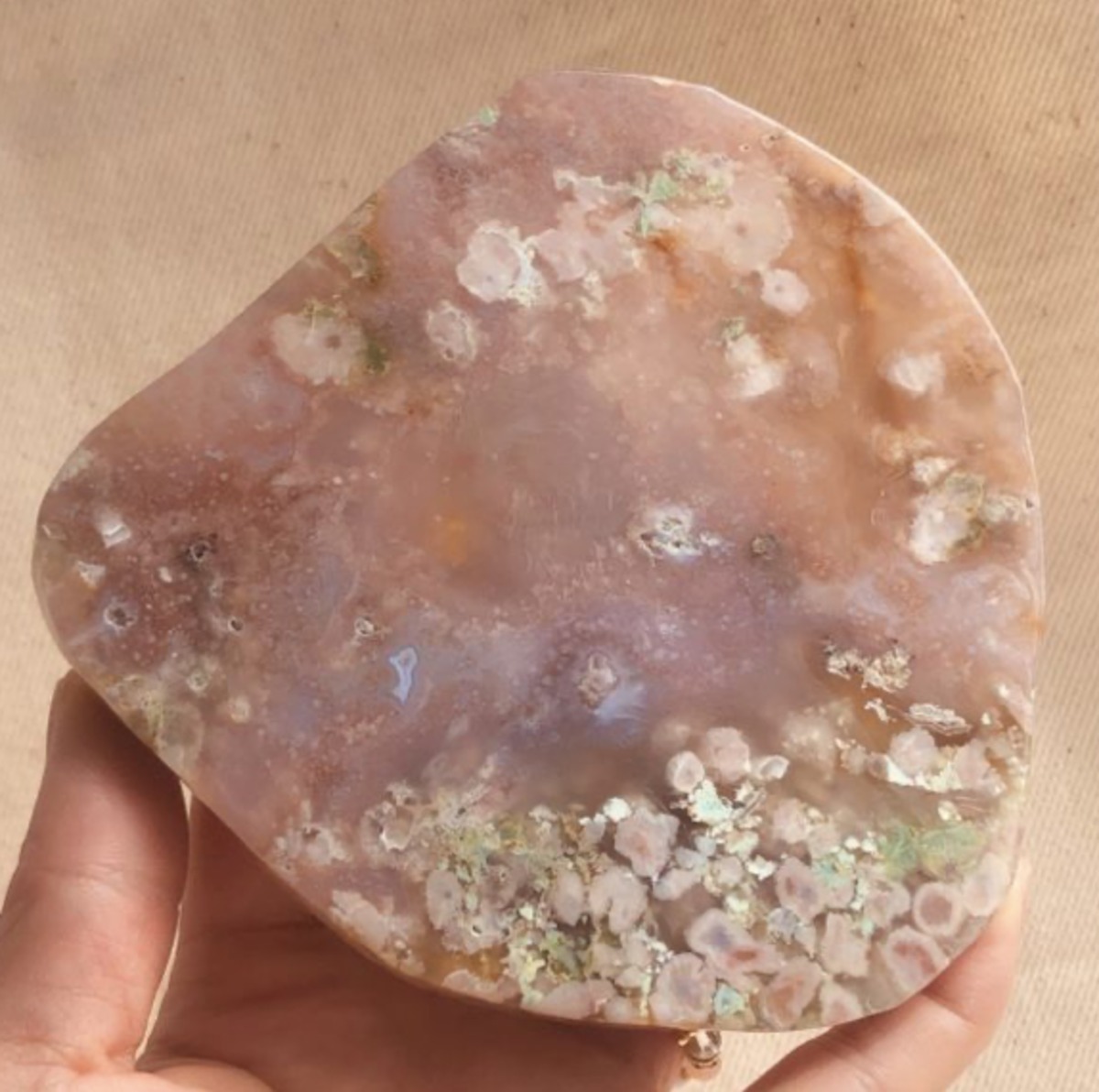 フラワーアゲート プレート | スピリチャルショップ Amrita Crystal (Base Store)