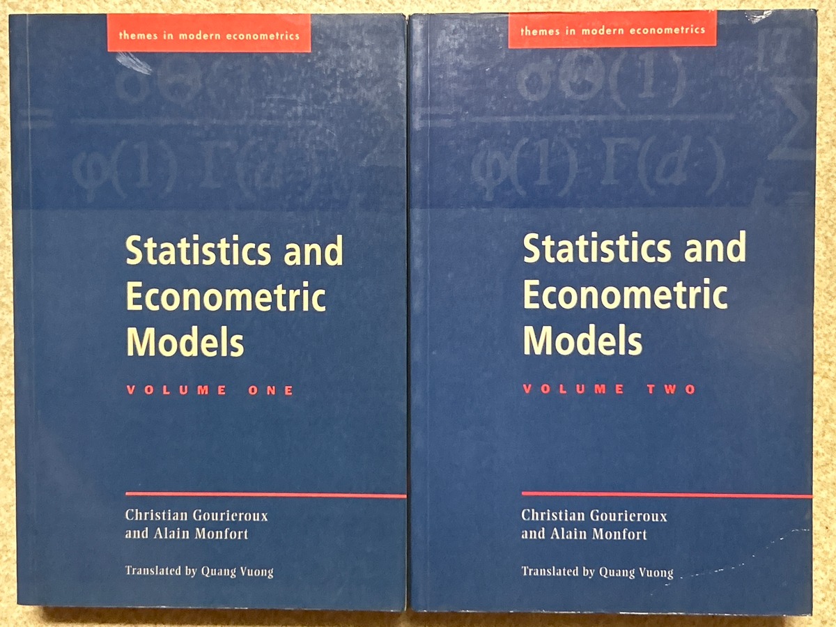 Statistics and Econometric Models. 2Vols. (Themes in Modern ...