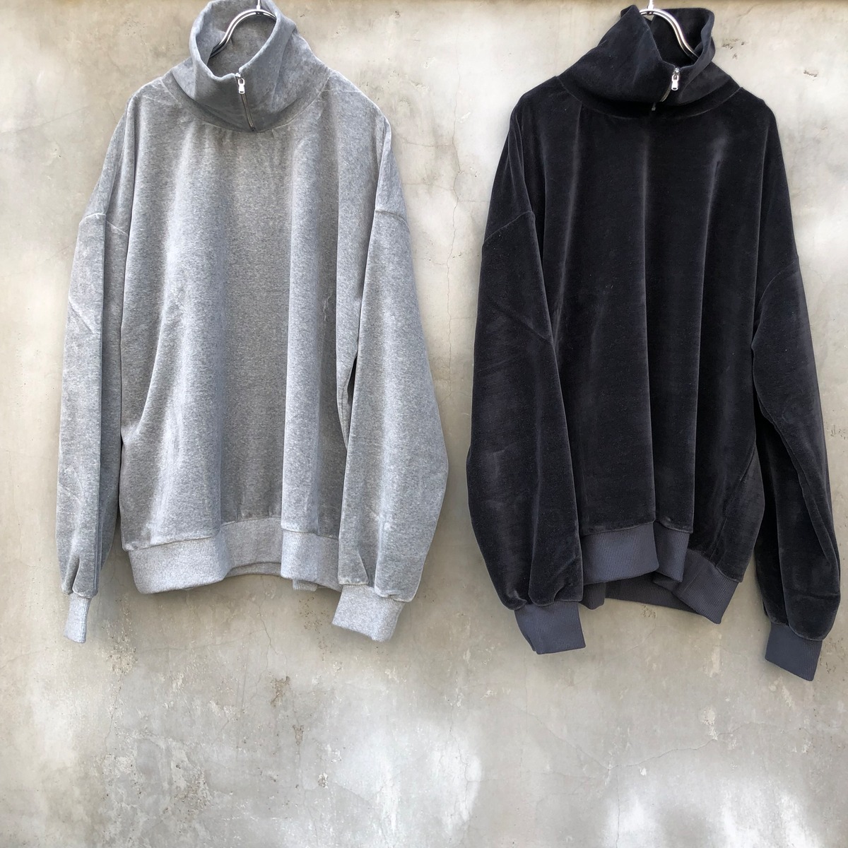 KIIT "c/p heavy velor high neck zip up pullover" | circus