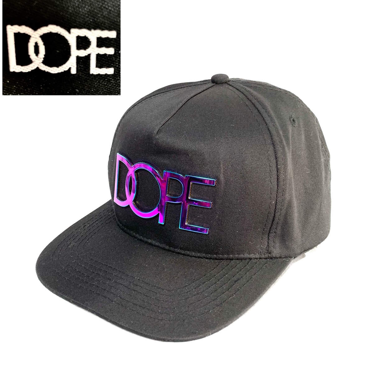 DOPE ベースボールキャップ 6キャップ メタリックロゴ | 古着屋エゴトピア