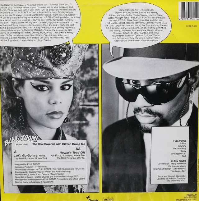 【12inch】The Real Roxanne With Hitman Howie Tee / Bang Zoom! (Let's Go ...