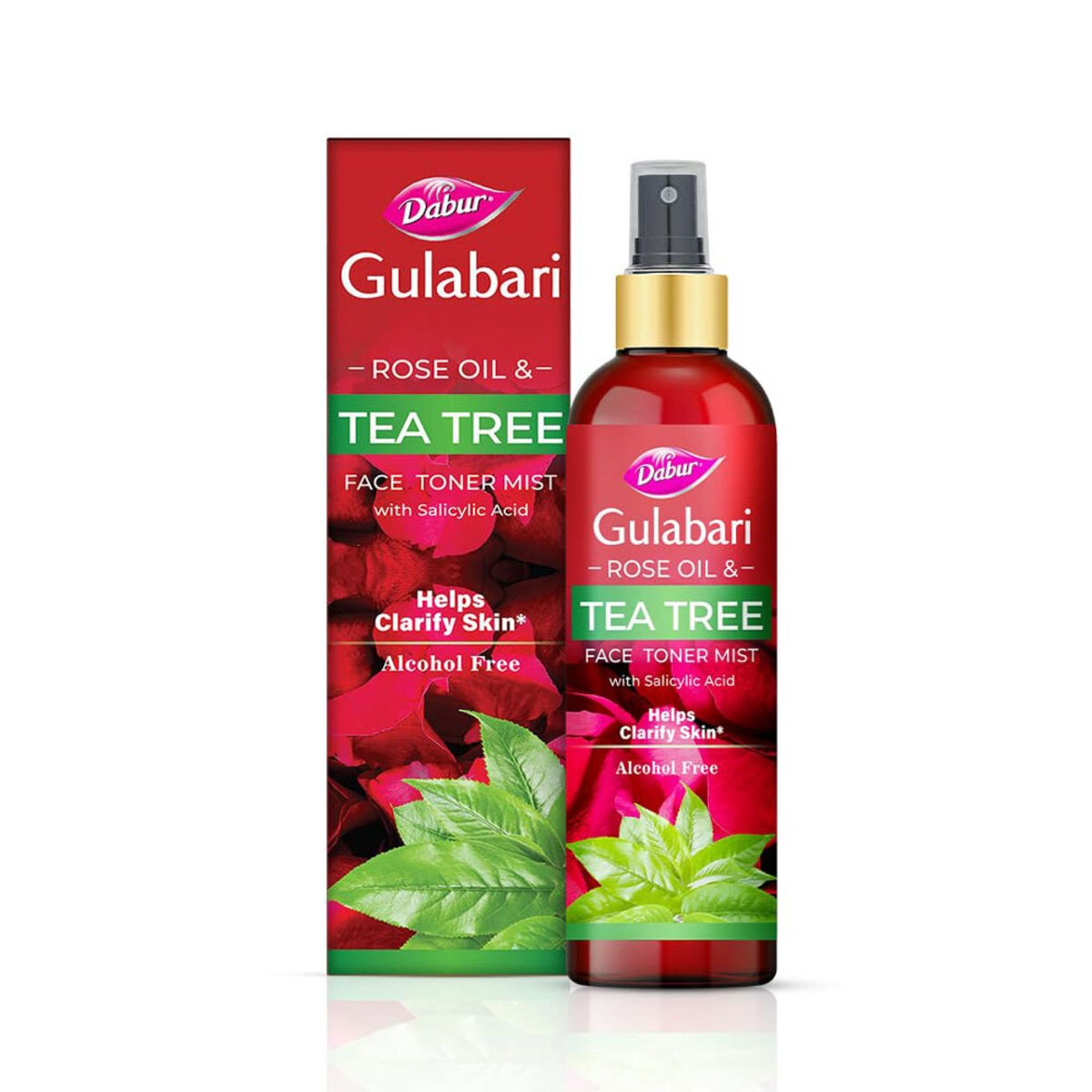 Dabur Gulabari rose Oil & Tea Tree Face Toner mist - 100ml ローズオイル＆テイツリー ...