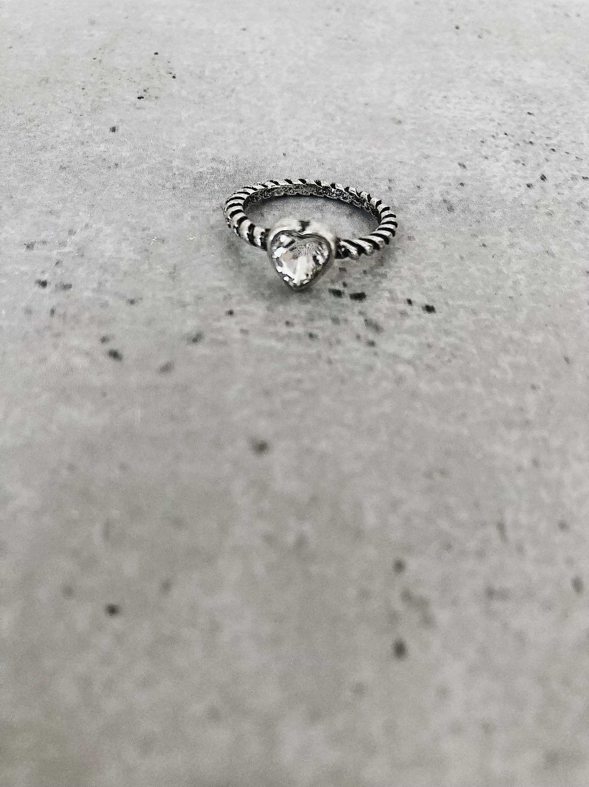 Clear Heart Ring | Platariche