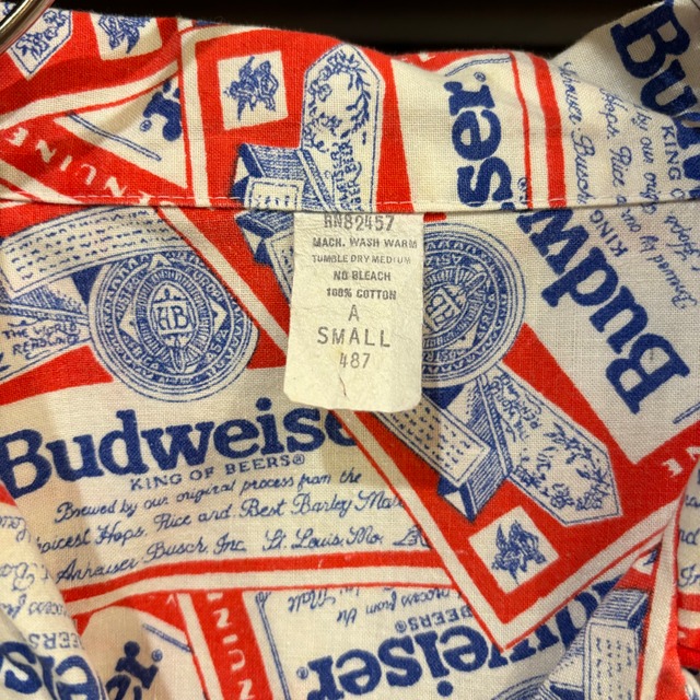 80-90s Budweiser L/S Pajama Shirt USA製 | VOSTOK