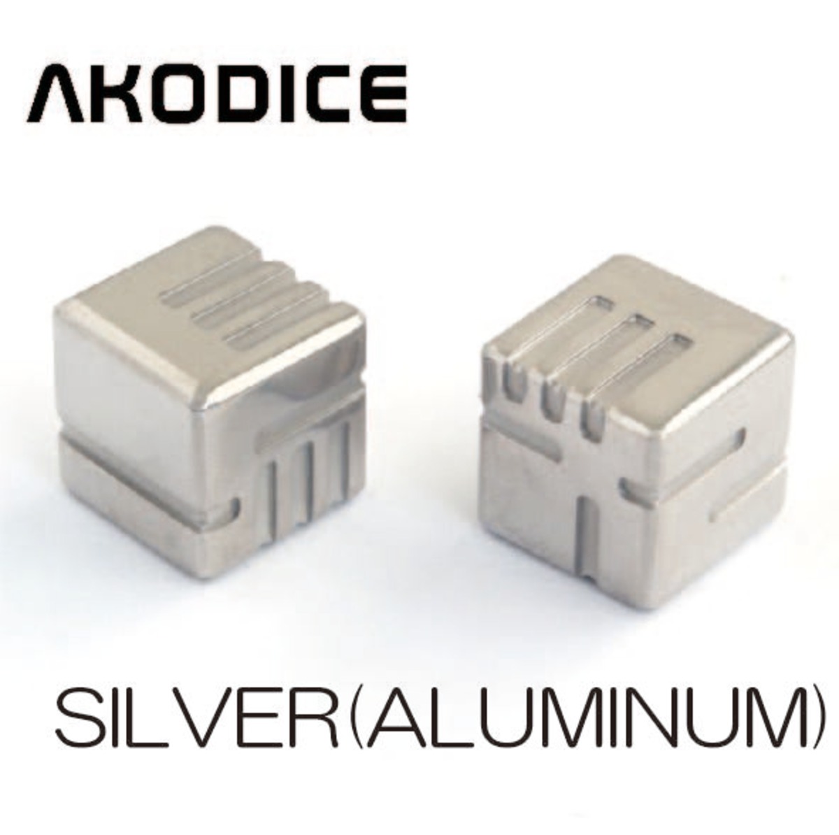 AKO DICE [1個]：SILVER(ALUMINUM) | Dice Dragon