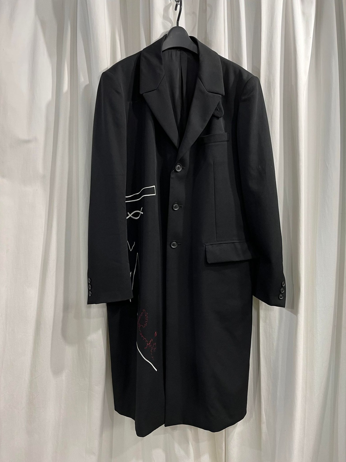 2022SS yohji yamamoto pour homme 刺繡ロングジャケット（HG-J53-108） | LA GRANDE LUE