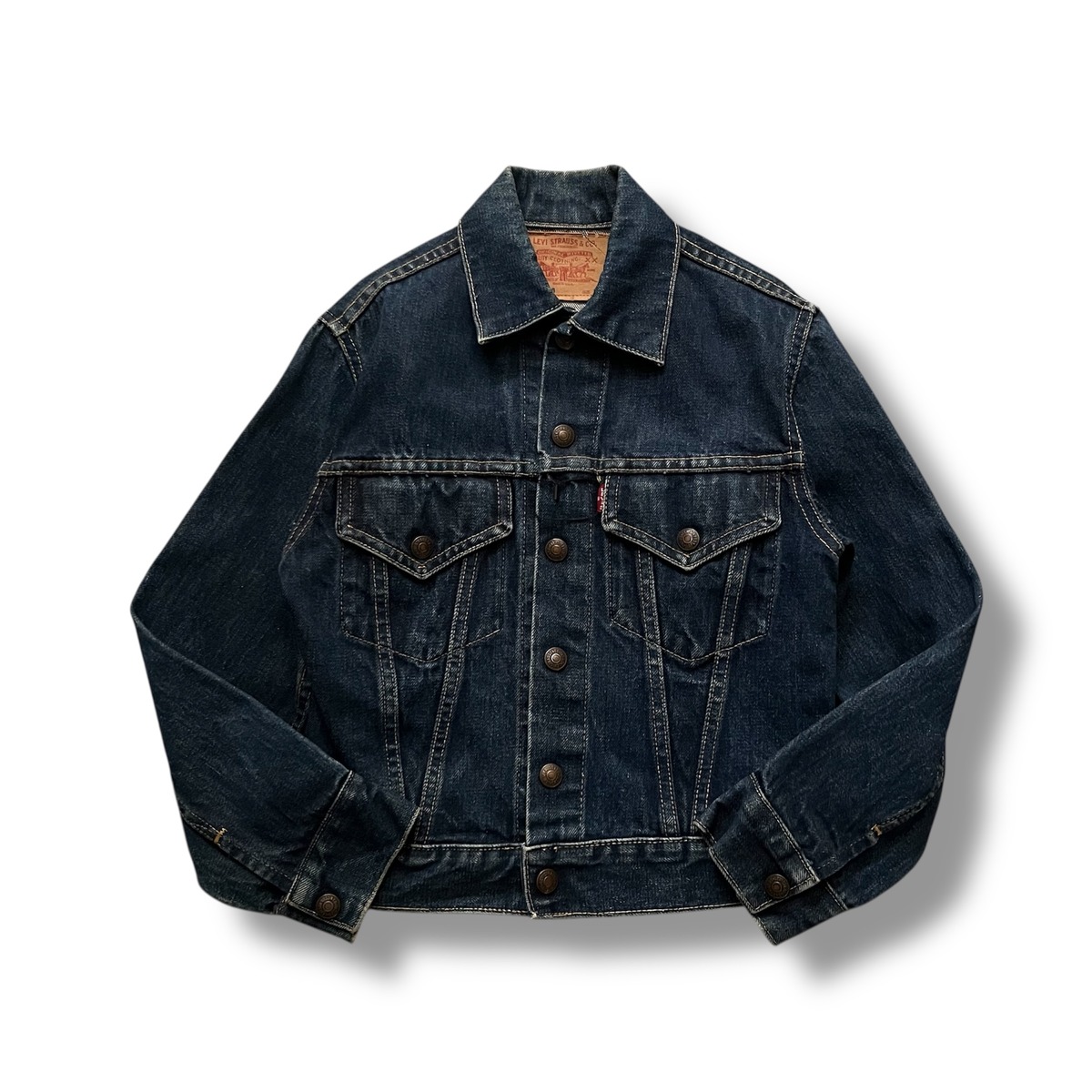 Kids キッズ "10" USA製 60年代 Levi's リーバイス BigE 557B デニムジャケット インディゴ ブルー 青古着 ...