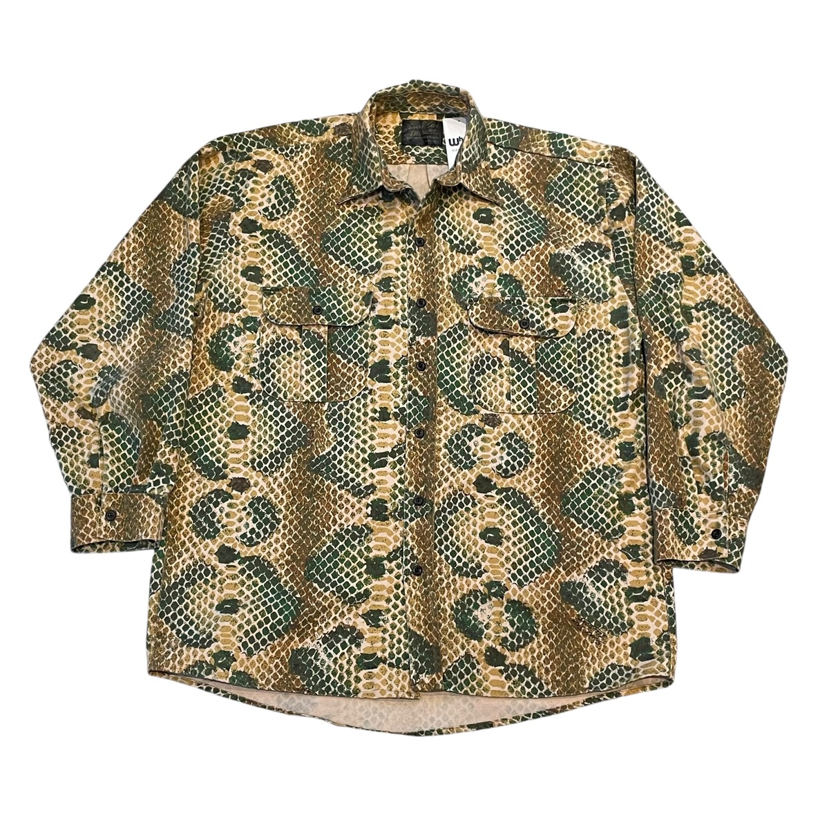 70~80s SNAKE SKIN ILLUSIONS cotton shirt | What’z up