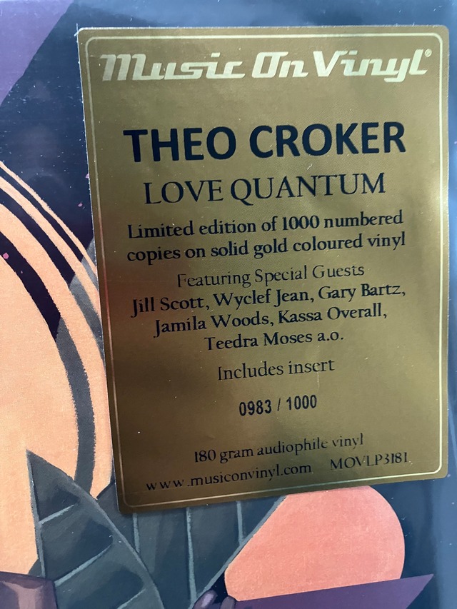 【新品180g LP】Theo Croker / Love Quantum Gold Colored Vinyl Edition【Music On Vinyl 】 | JAZZ TRIP ...