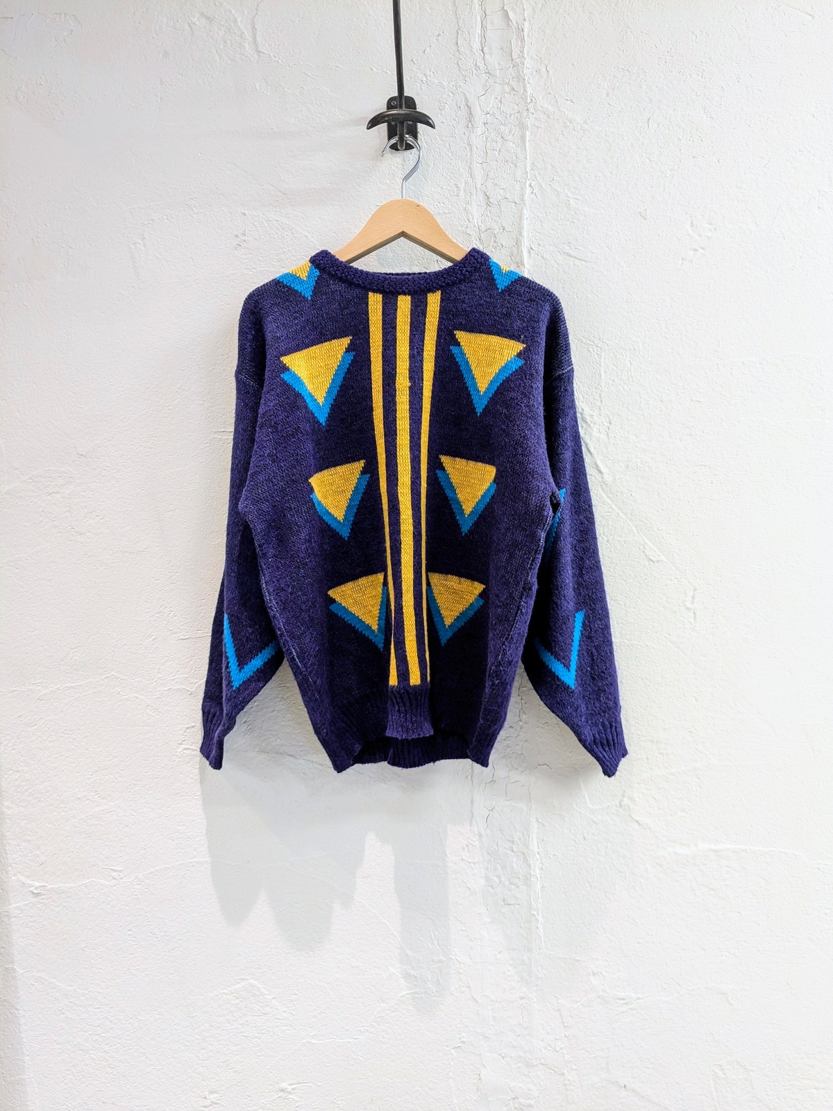 Geometric Pattern Crew Neck Sweater | tokiclothing