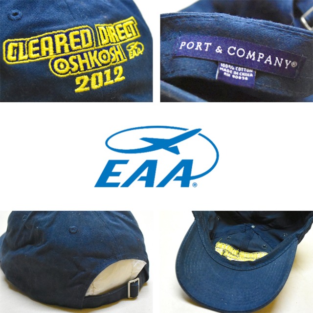 1点物 EAA色褪せ紺ベースボールキャップ帽子/古着メンズレディースOKアメカジブランド90sストリート/スポーツ/レトロ/ネイビー野球 ...