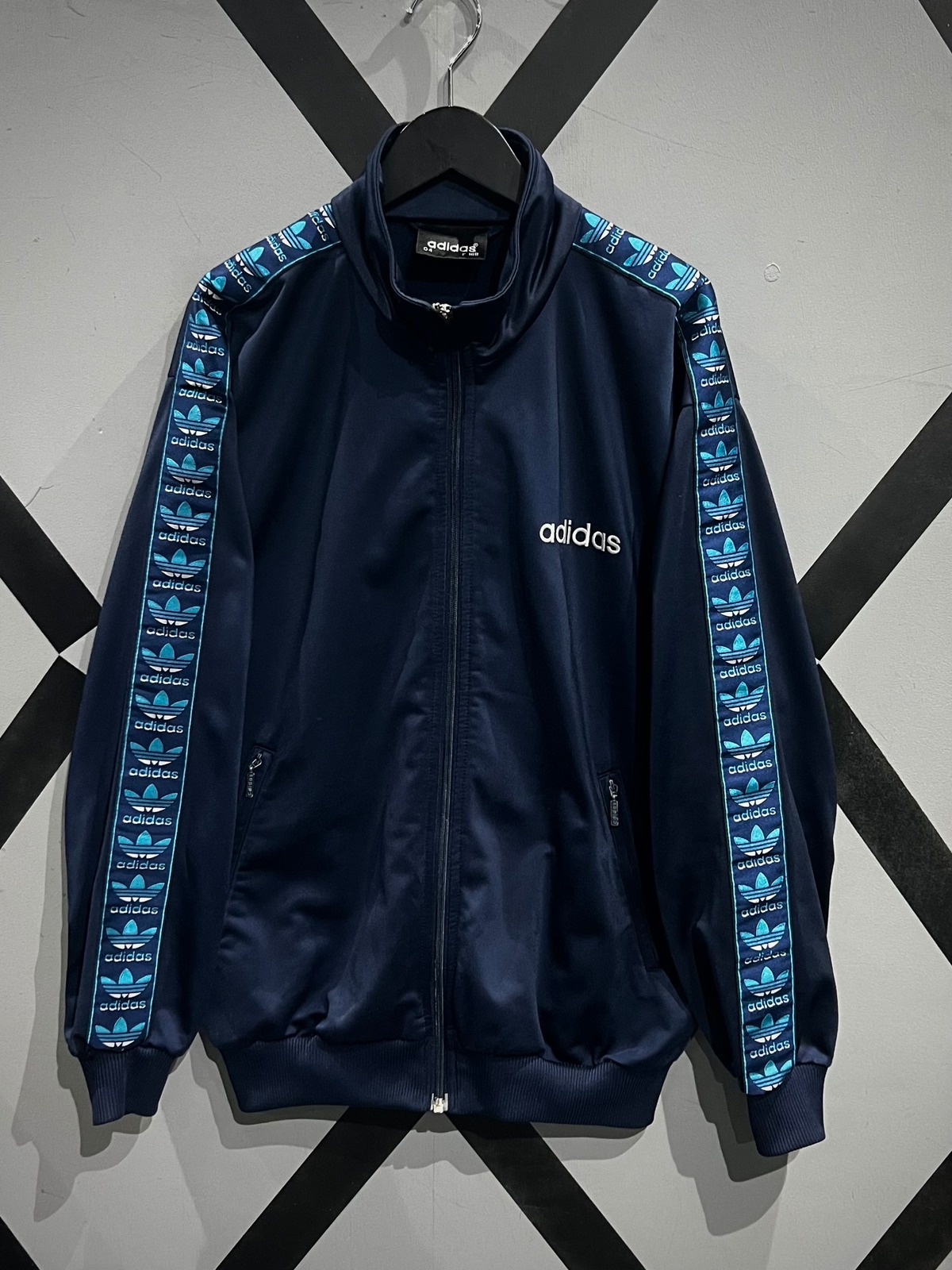 【X VINTAGE】"adidas" Tape Line Design Loose Track Jacket | Caka(カカ）下北沢古着 ...