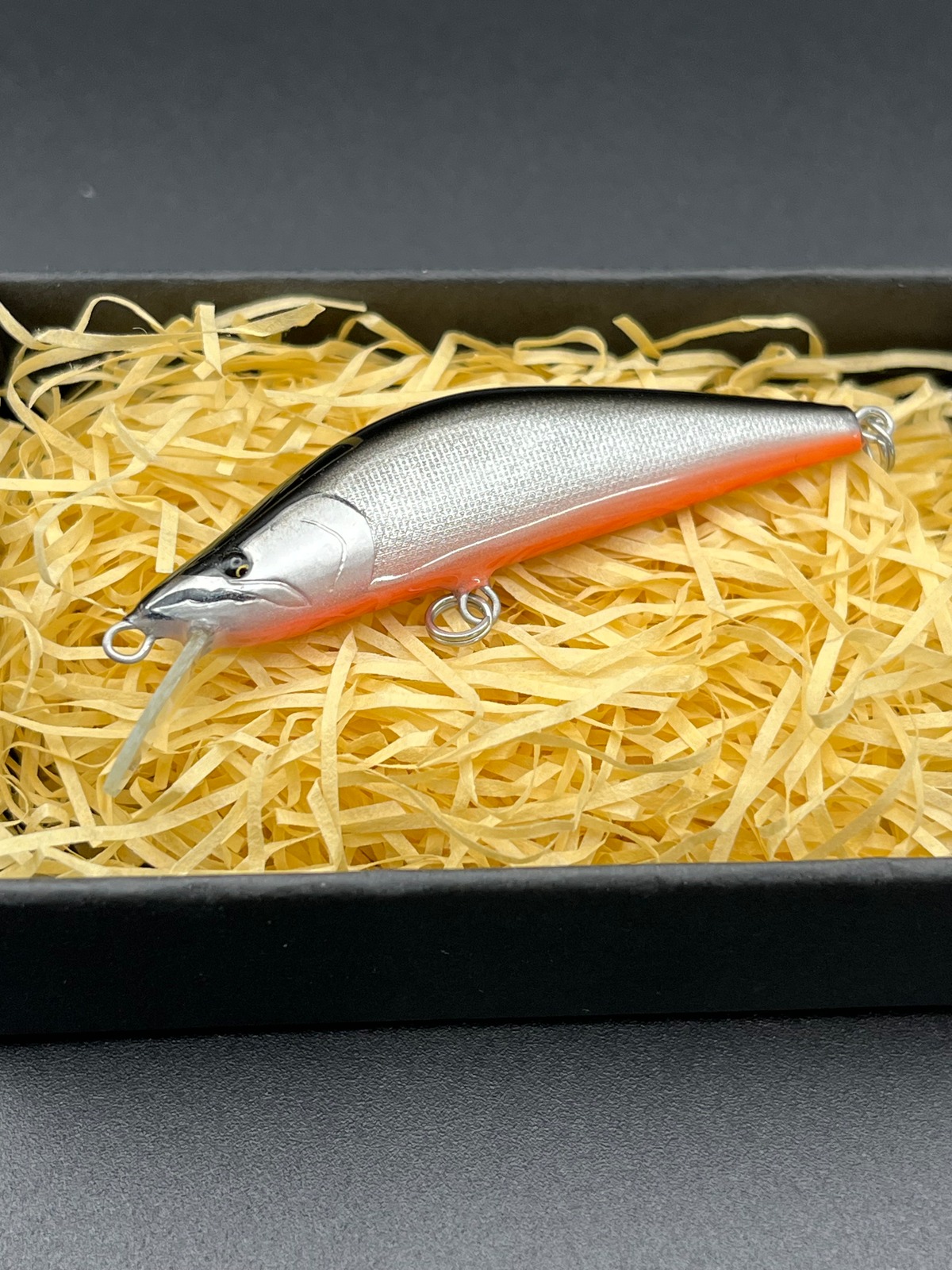 ハンドメイドバルサミノー50S 黒銀OB | JUN.CRAFT HANDMADE LURE WORK
