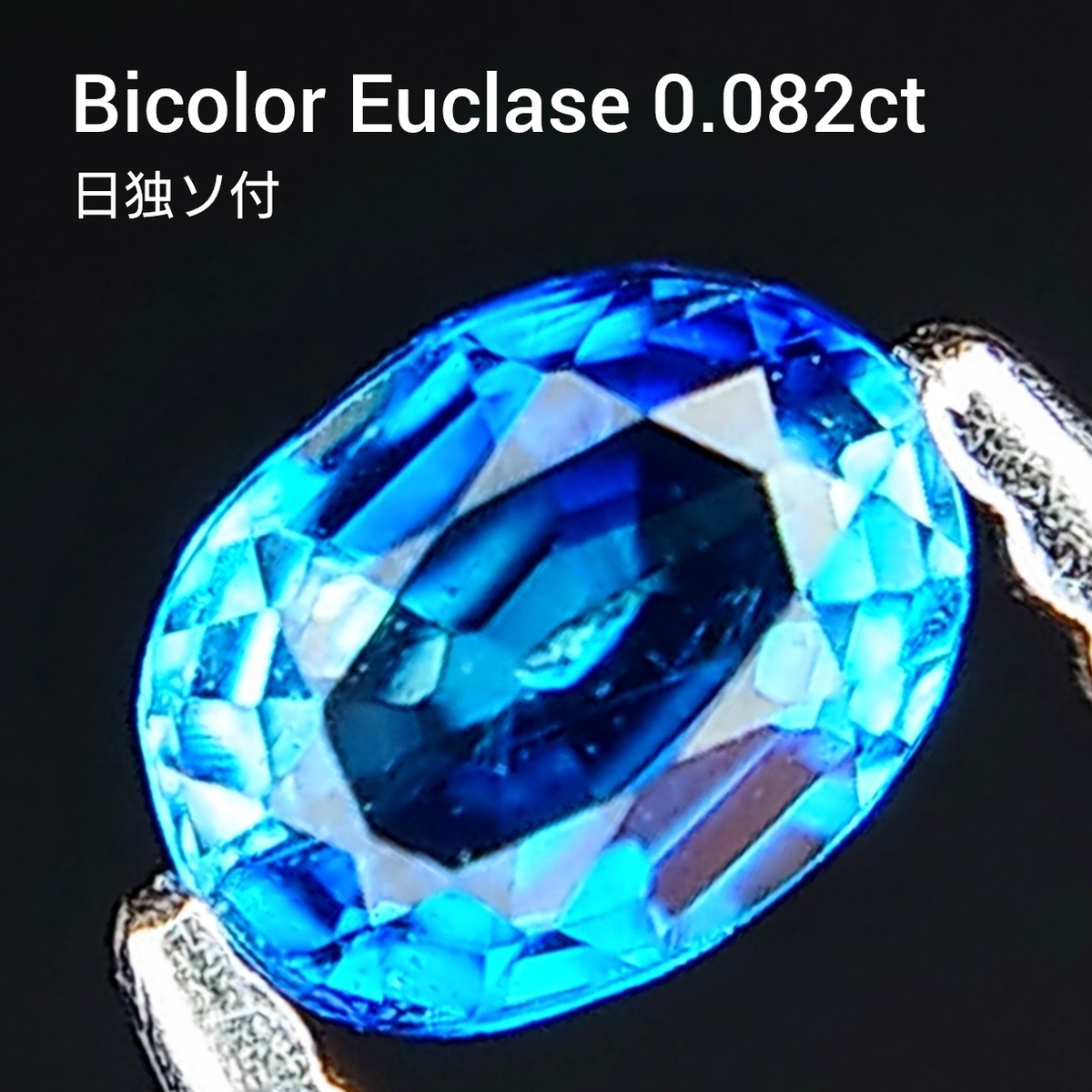 極希少 Bicolor Euclase 0.082ct 日独ソ付 ルース☆ | wisteria777