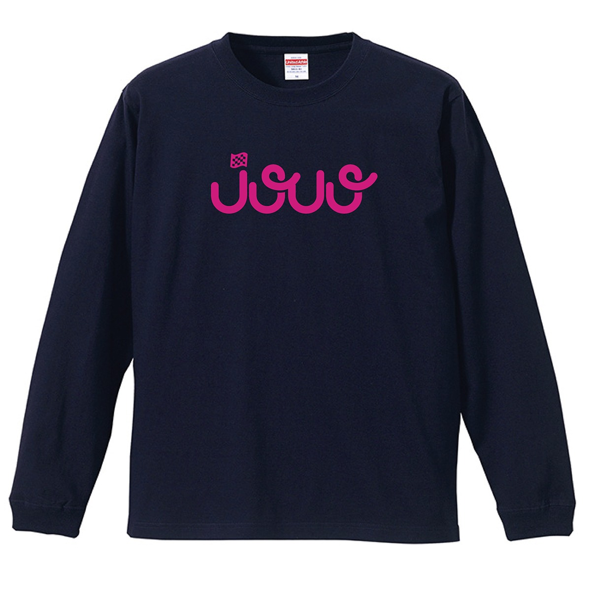 長袖Tシャツ ネイビー / ピンクJujuロゴ | Juju Official Shop