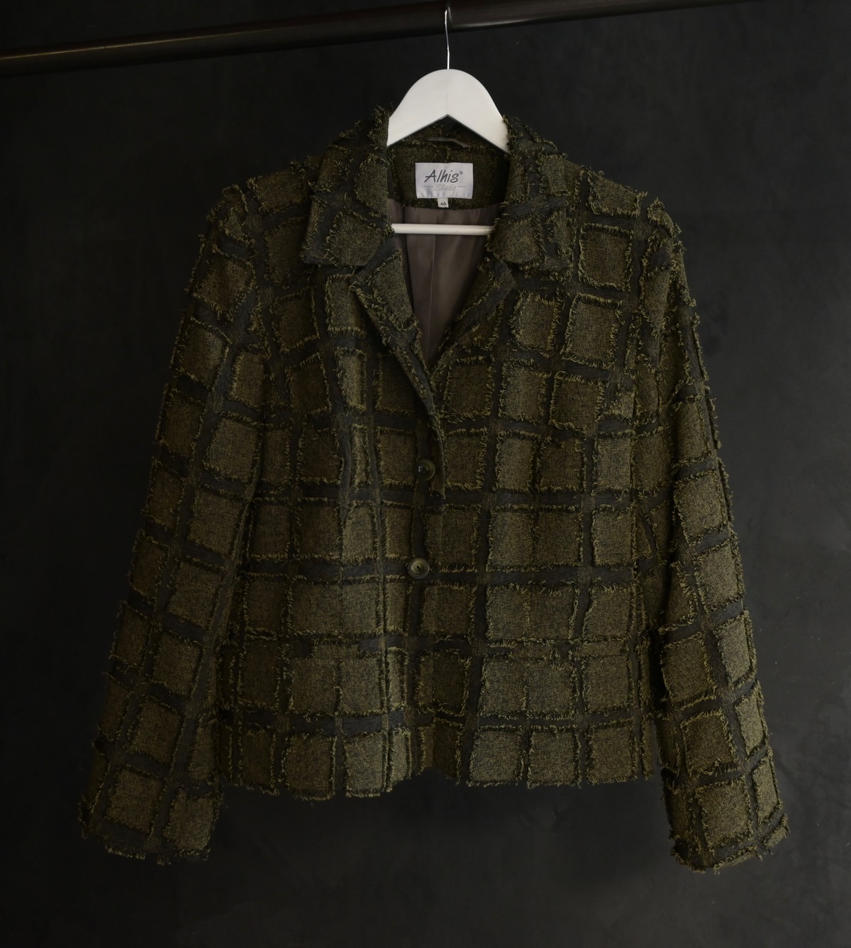 early 2000s cut-out panel short length jacket | FOLLIEE.