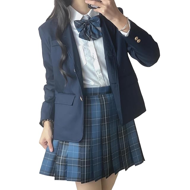 [QOOLYㅤ] JK制服 コスプレ 学生 スクール ジャケット ファッション レディース JK cos コス 紺色 S | Pay ID