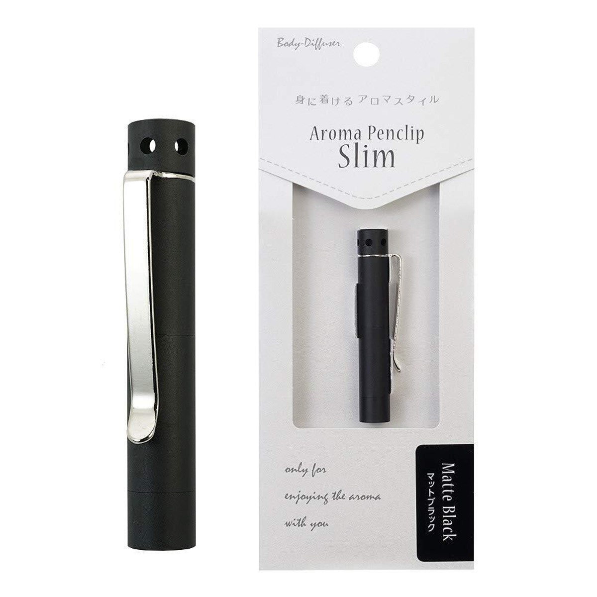 ボディディフューザー (Body-Diffuse) Body-Diffuser アロマペンクリップ MB マットブラック 8mm×52mm | kki