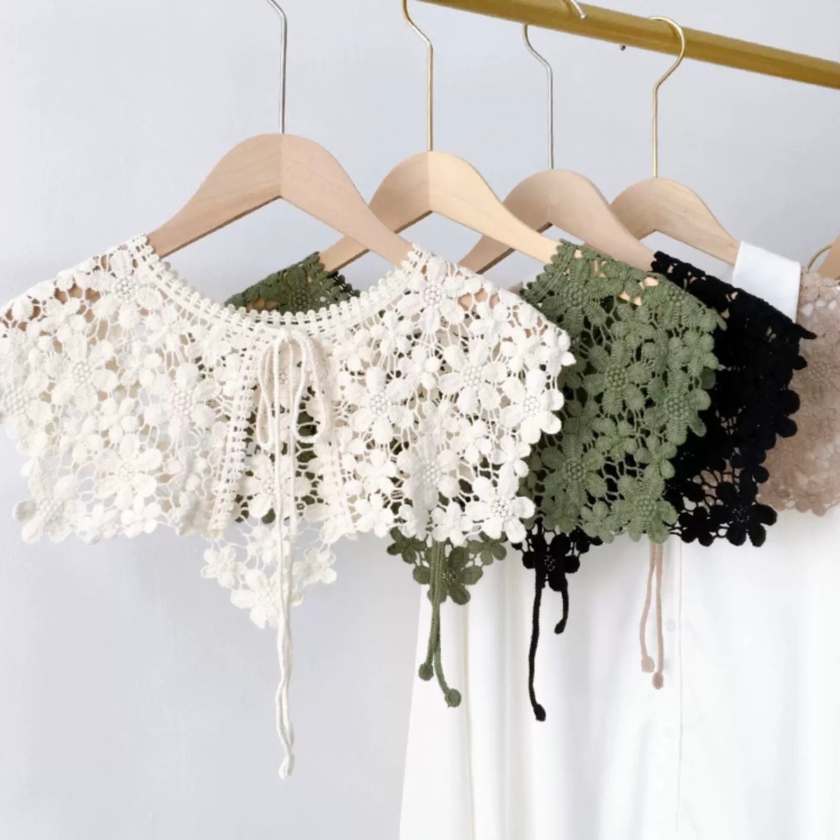 フラワーレースつけ襟 4color fu0670 | fullu