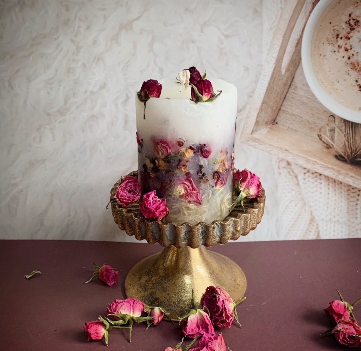 ローズガーデンキャンドル ソイキャンドル 薔薇 カルダモンローズ ローズペダル | candle_baruru